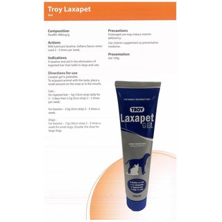 Troy Laxapet Gel / Hairball Paste (Dog & Cat) 100G | Shopee Malaysia