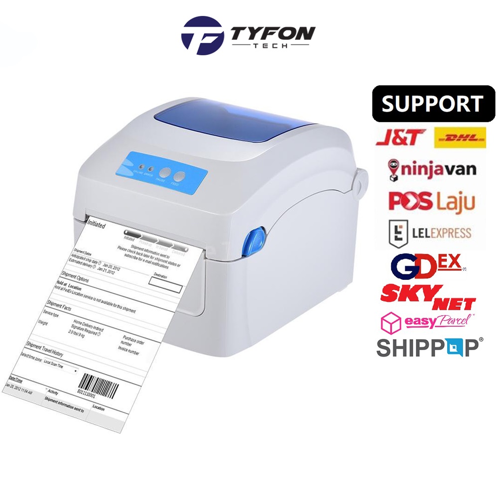 GPrinter GP1324D Thermal Printer Barcode Label Consignment Note Sticker ...