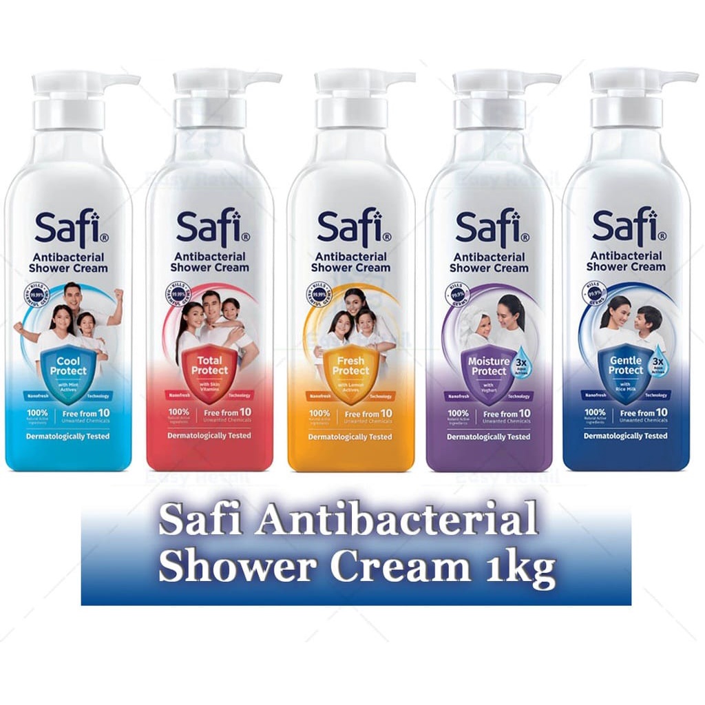 SAFI Antibacterial Shower Cream Body Wash 1KG/850G | Shopee Malaysia