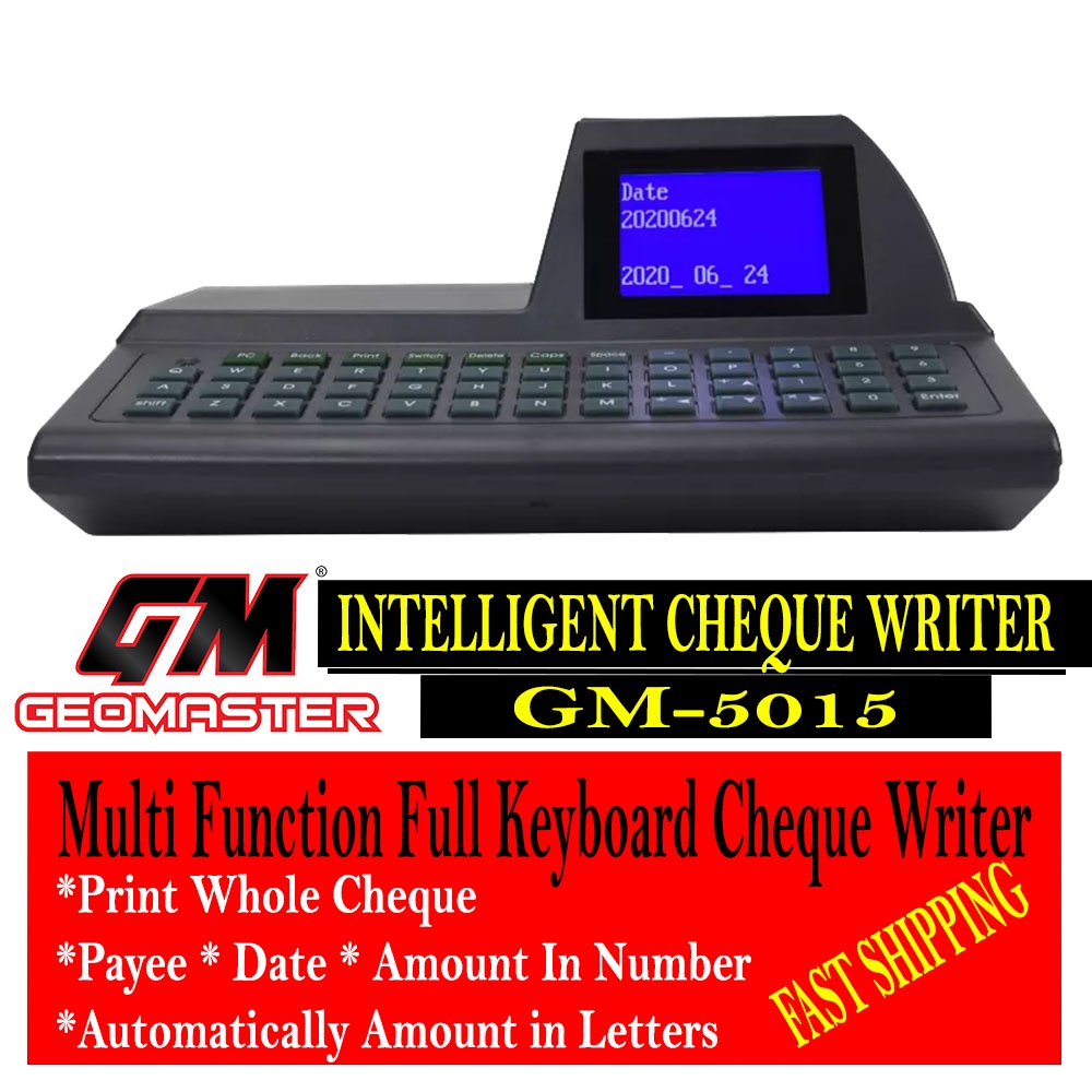Super Offer GM 5015 Intelligent Checkwriter Machine / Intelligent ...