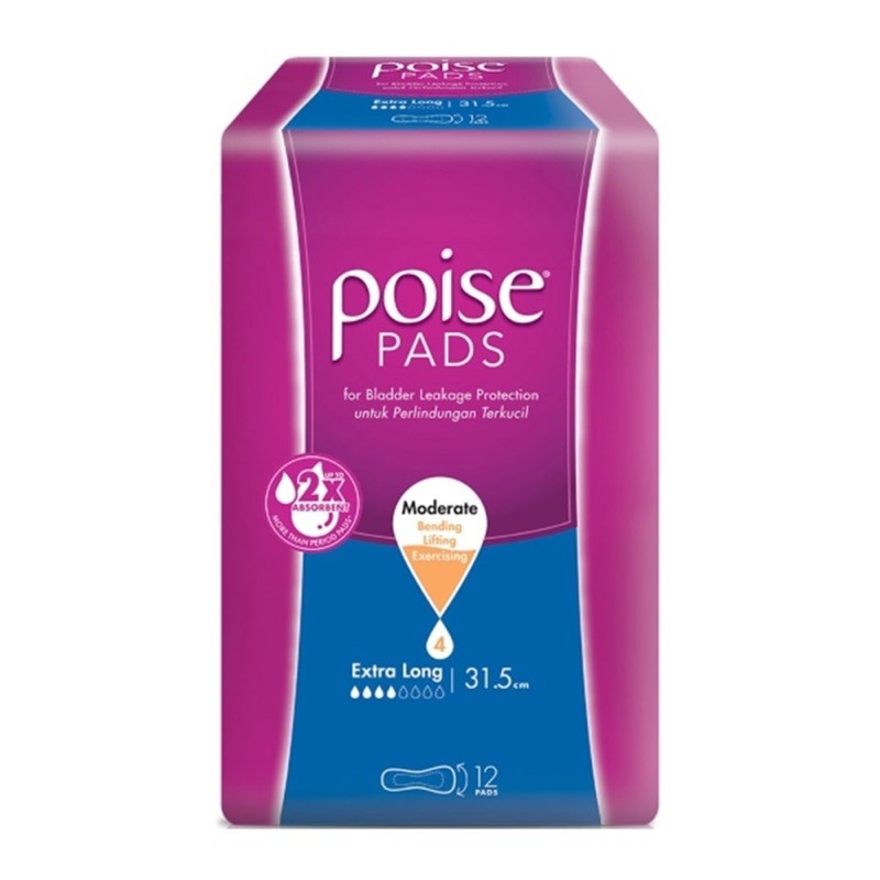 POISE Pad Extra Long 12s | Shopee Malaysia