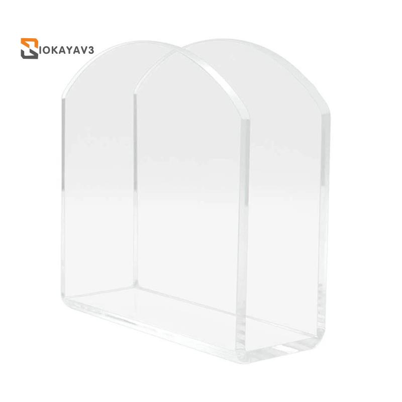 Clear Acrylic Napkin Holder Paper Serviette Dispenser Decorative Tissue ...