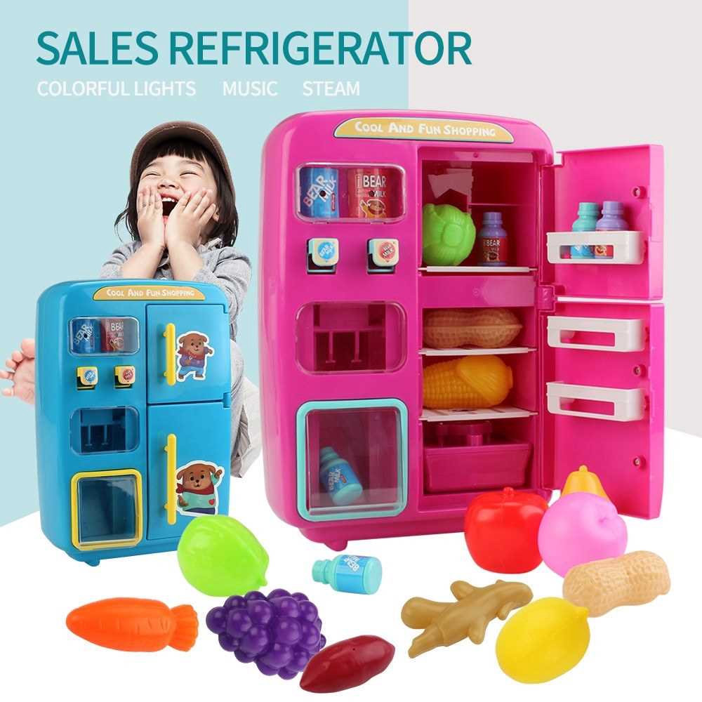 31PCS IN 1 Kitchen Play Toy Mini Vending Refrigerators Early ...