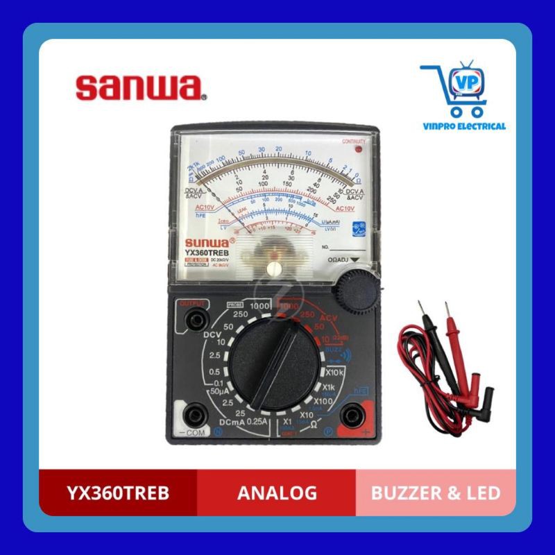 SUNWA Analog Multimeter YX360TREB | Shopee Malaysia
