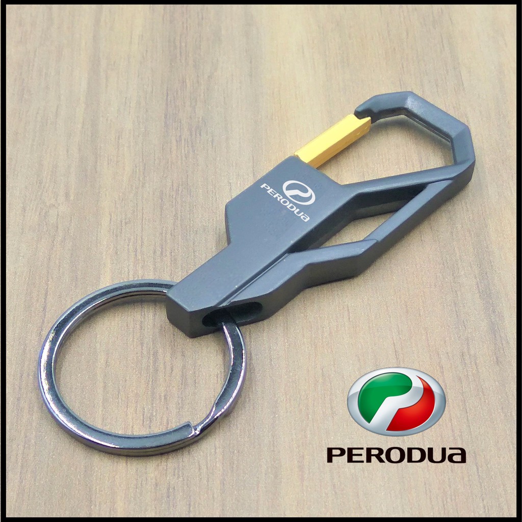 (Ready Stock) Perodua myvi, axia, bezza, alza Car Logo keychain Car ...