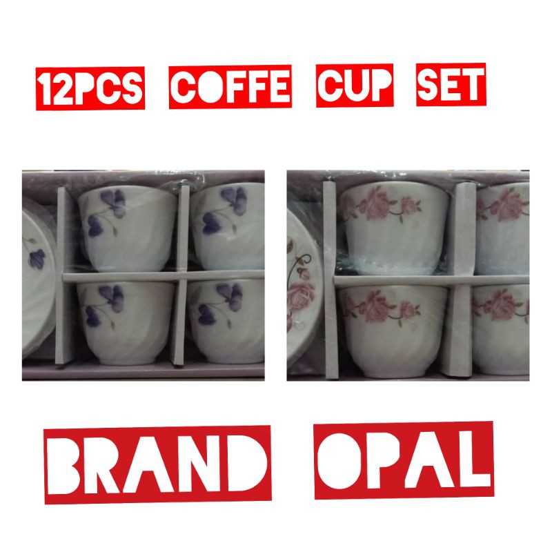 COFFEE CUP SET 12PCS | Shopee Malaysia