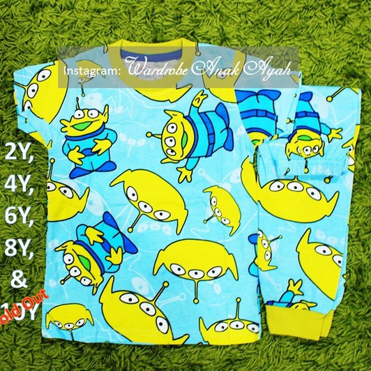 Alien Pyjama Kids (2,4,6,8 Years)(Ready Stock) | Shopee Malaysia