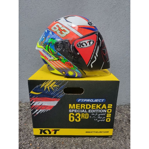 helmet kyt merdeka 63 nfj | Shopee Malaysia