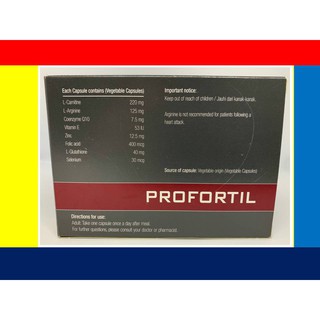 PROFORTIL CAPSULES 60'S (LOOSE PACK WITHOUT BOX) / 180'S (WITH BOX ...