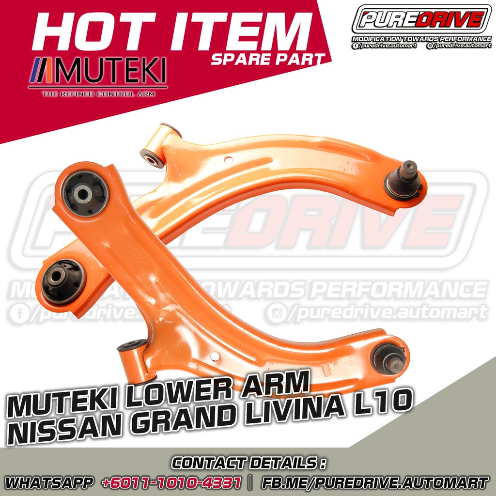 MUTEKI LOWER ARM NISSAN GRAND LIVINA L10 (1 PAIR) | Shopee Malaysia