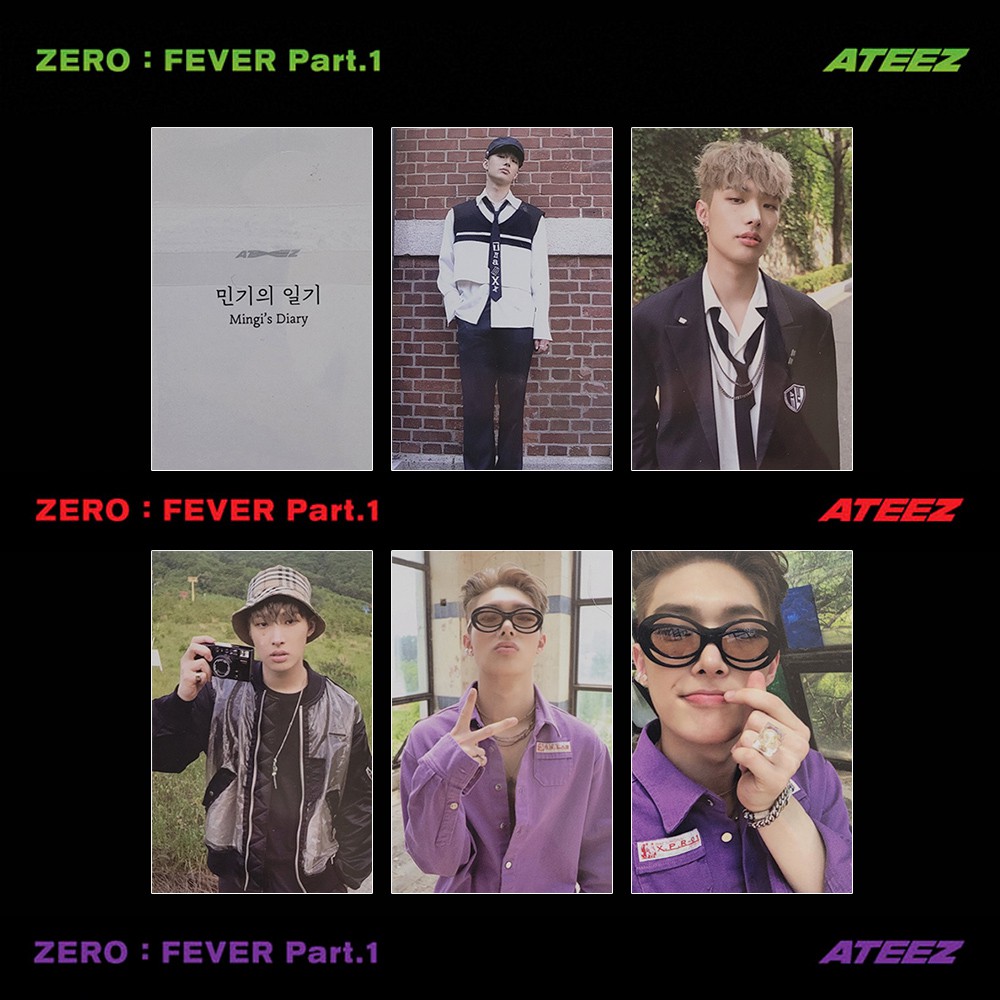 ATEEZ 5th Mini Album - ZERO FEVER Part.1 Mingi Photocard | Shopee Malaysia