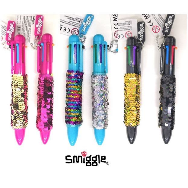 AUTHENTIC SMIGGLE RAINBOW PEN WITH REVERSIBLE SEQUIN | Shopee Malaysia