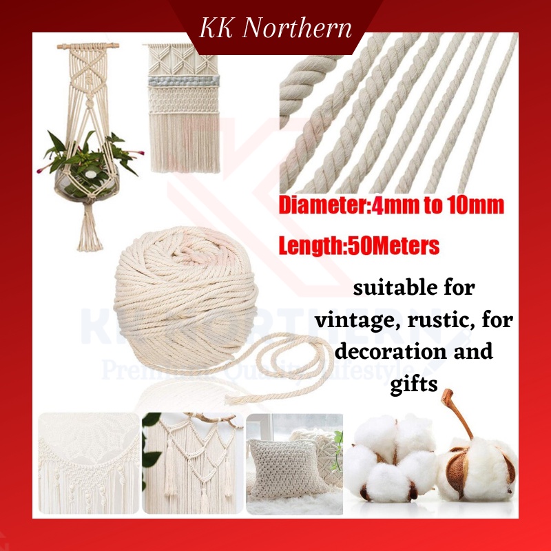 Pineapple Cotton Twine Cord Parcel String Tali Guni Jut Hemp Rope ...