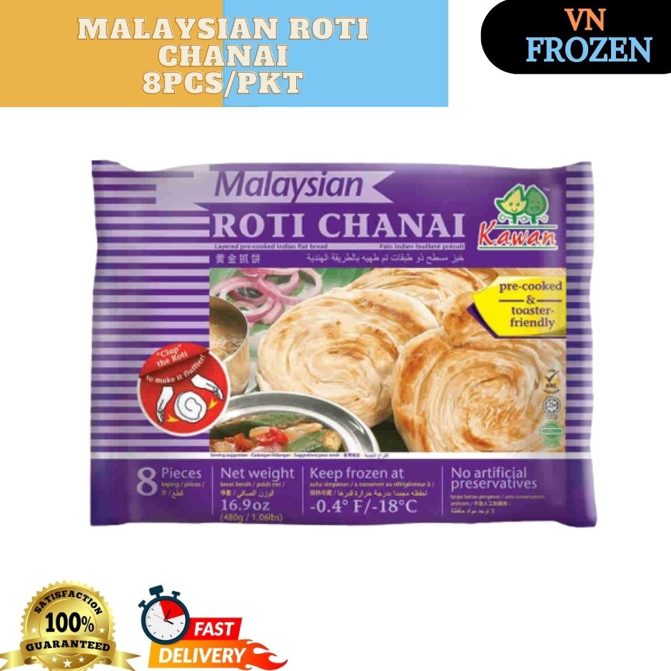 Kawan Malaysian Roti Canai(8PCS) | Shopee Malaysia