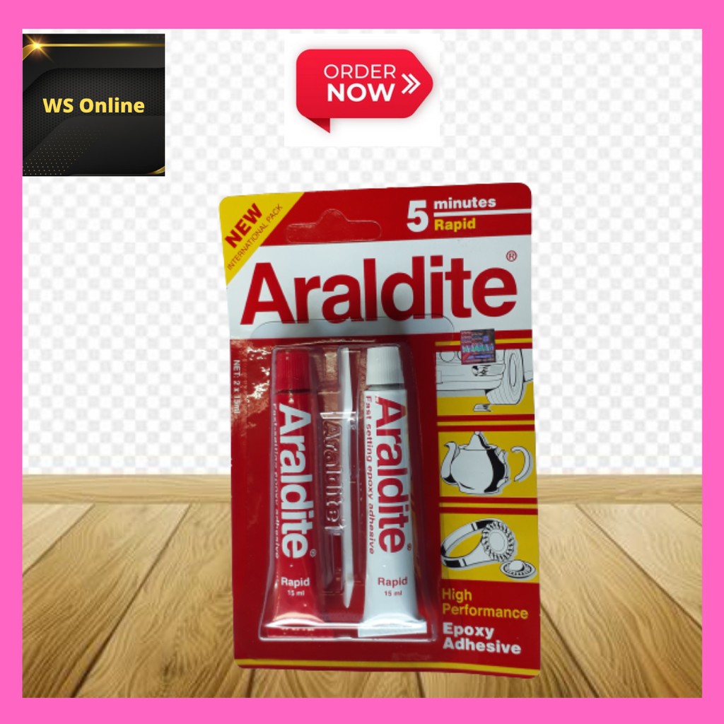 Araldite Rapid 5 minutes high performance epoxy adhesive AB gam gam ...