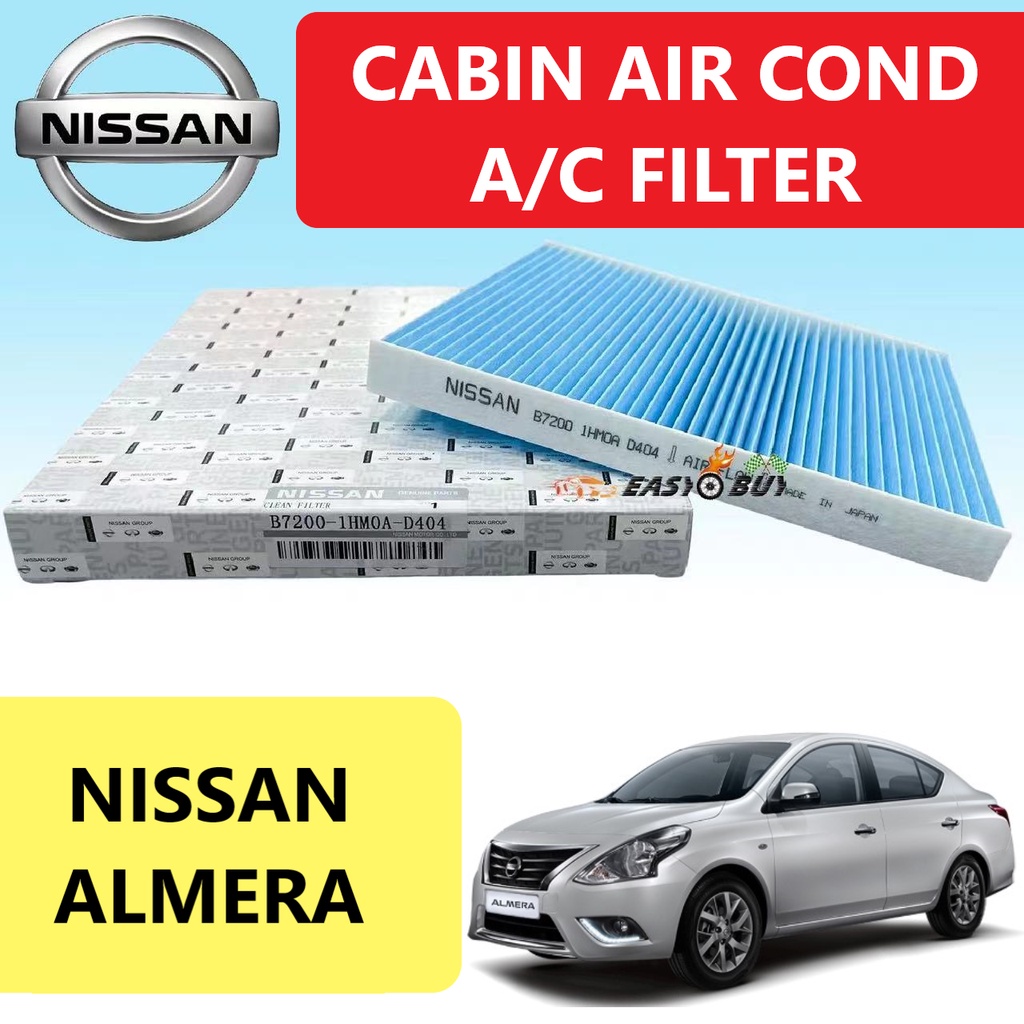 NISSAN CABIN A/C AIR COND FILTER (BLUE) - Nissan Almera 1.5 N17 27277 ...