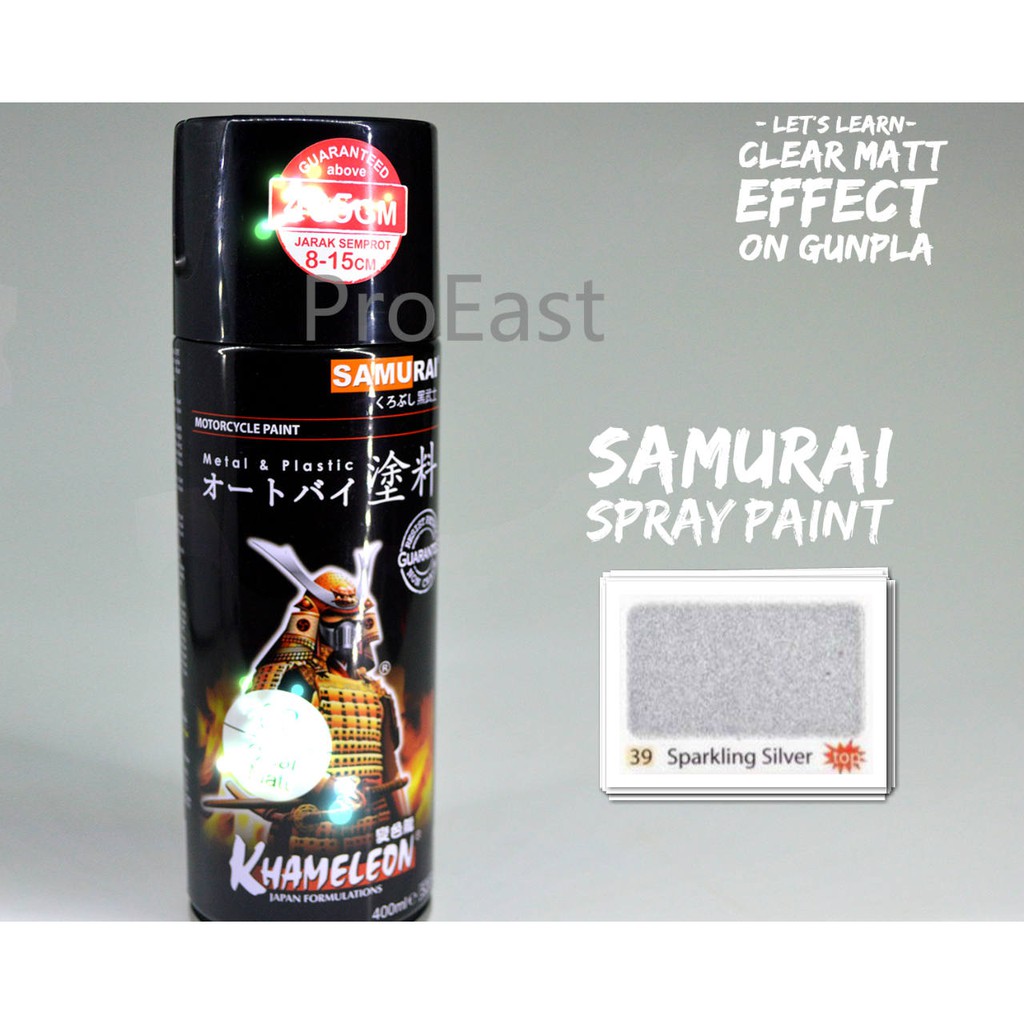 Samurai Spray Paint Metallic Color 39# Sparkling Silver | Shopee Malaysia