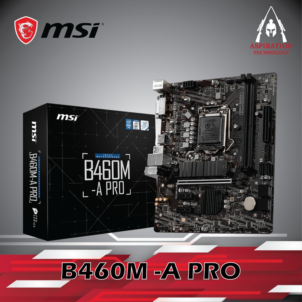 MSI B460M-A PRO LGA1200 M-ATX MAINBOARD | Shopee Malaysia