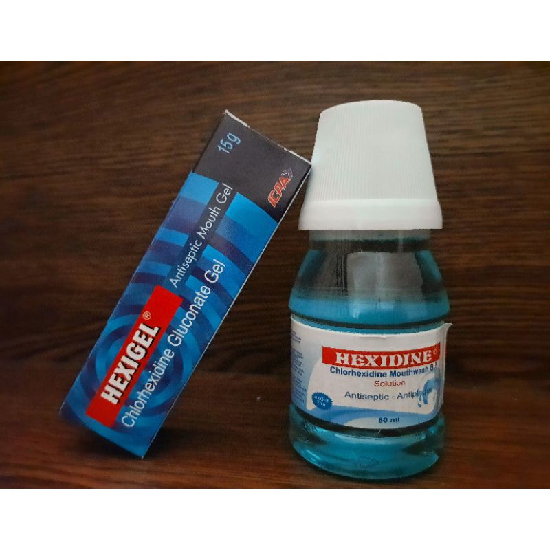 Hexigel & Hexidine. Chlorhexidine combo to combat gum problem and oral ...