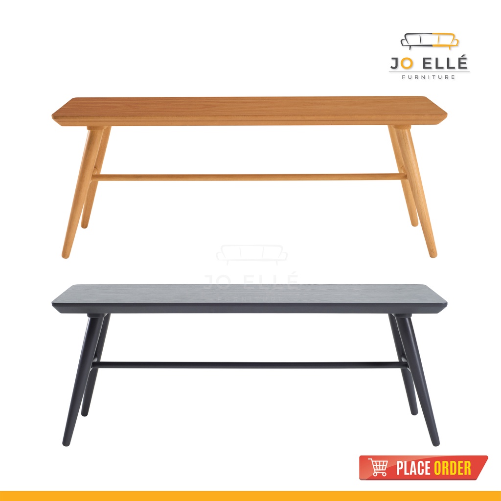 Jo ELLE - Magdalene Bench / Solid Wood Bench / Dining Bench | Shopee ...