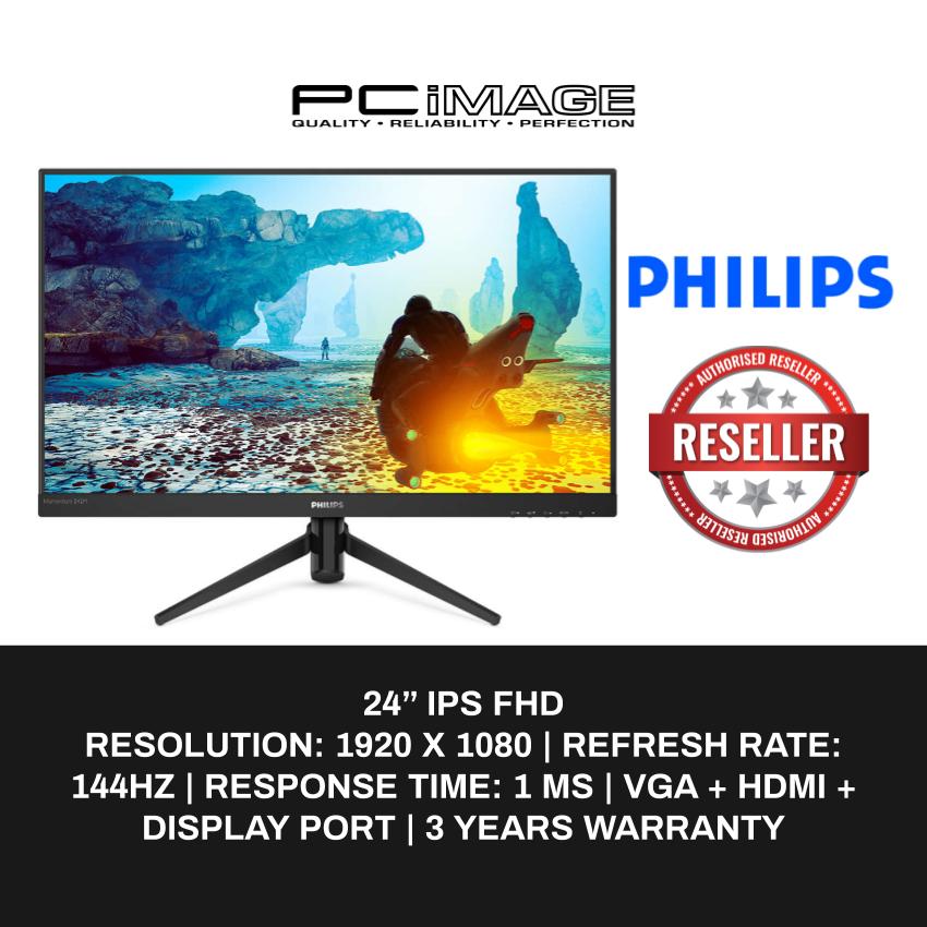 Philips 242M8 Gaming Monitor Free-Sync (23.8"/IPS 144Hz 1ms/VGA/HDMI/DP ...