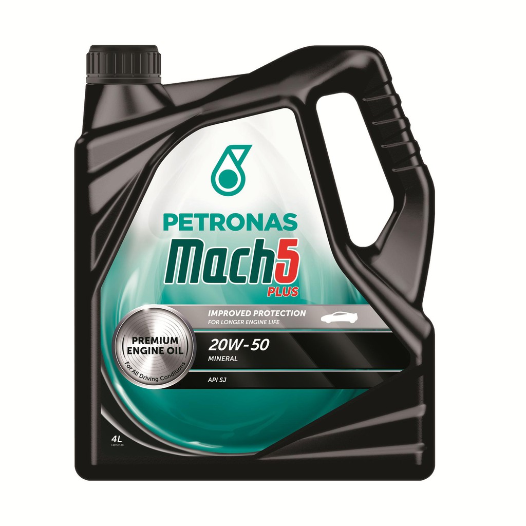 Petronas Mach 5 Plus 20W50 Mineral Engine Oil (4L) | Shopee Malaysia