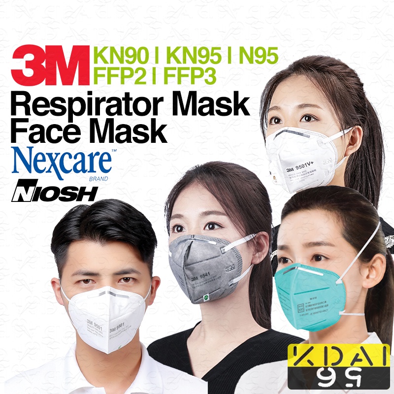 3M 9501 9502 Respirator KN95 N95 3M Earloop Headloop 3M NIOSH 3M N95 Mask KN95 Mask 3M 9513 9010 ...