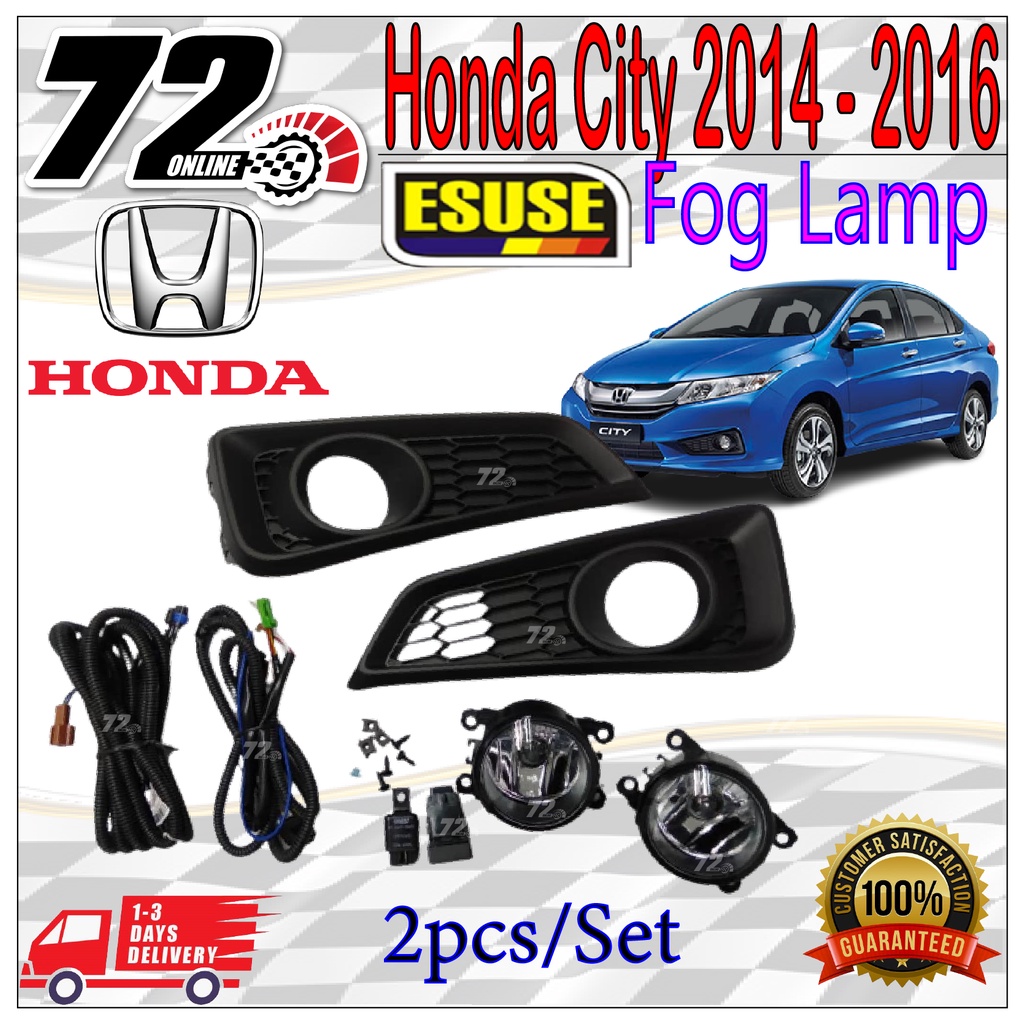 ESUSE Honda City 2014 - 2016 FOG LAMP Sport Light Lampu Depan Bumper ...