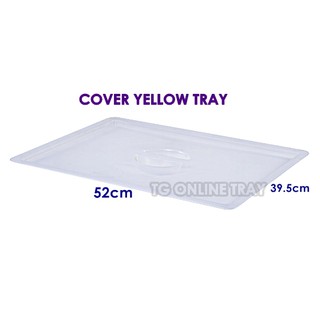 Plastic stakeable Cake Bread Bakery Food Yellow Tray Cover Talam Dulang ...
