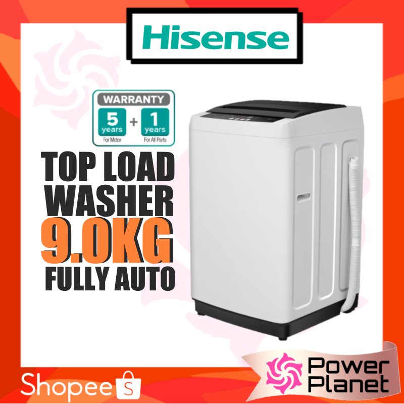 Hisense 9kg top load washer 9.0kg wtas9011g fully auto mesin basuh ...