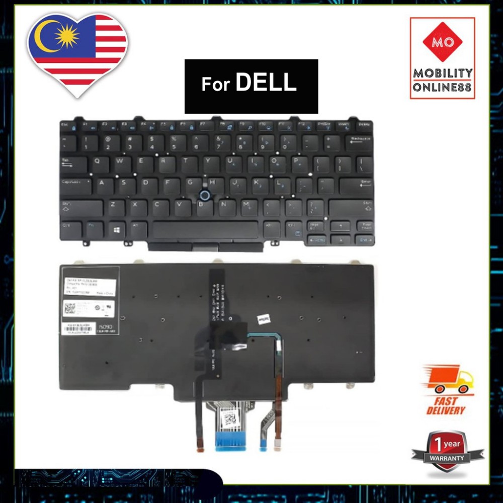 DELL E7470 3340 with Backlight Laptop Keyboard | Shopee Malaysia