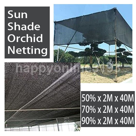50% 70% 90% Black Sun Shade Orchid Netting Jaring Hitam Orkid | Shopee ...