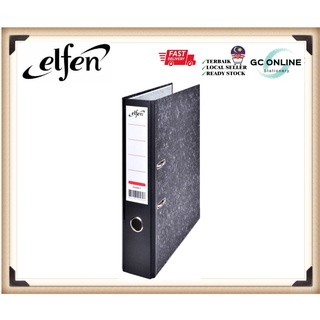 Elfen 202F 3 Inch Lever Arch File / Fail Kulit Keras Hitam 3 Inci ...