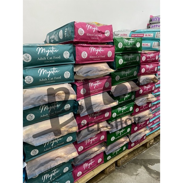Mystic Low Grain Cat Dry Food Kitten / Adult (Chicken, Sterlised Salmon ...