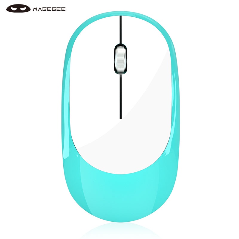 MageGee V20 Wireless Mouse 2.4G Optical Slim Mouse with USB Nano ...