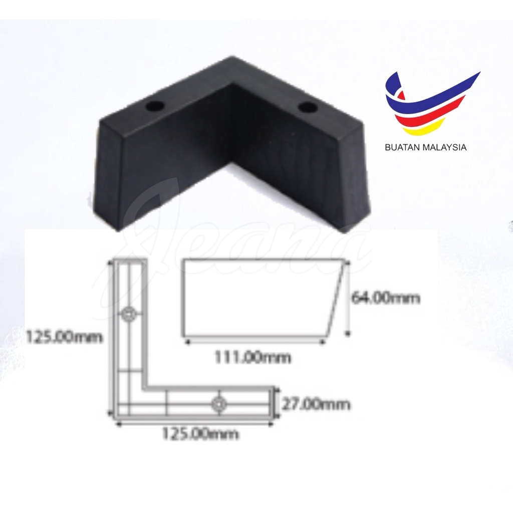 2.5"inch PVC L Leg Sofa leg divan bedframe leg cabinet leg #Kaki sofa ...