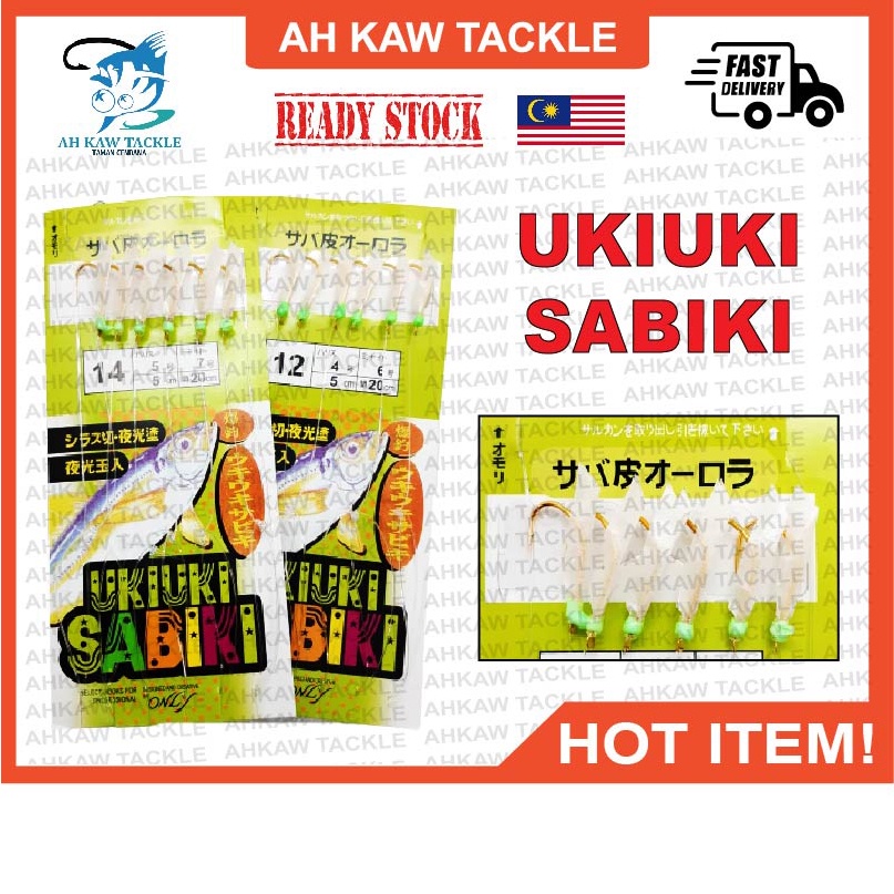 UKIUKI Sabiki Apollo Hook Apollo Lures for Live Bait Fishing Umpan ...