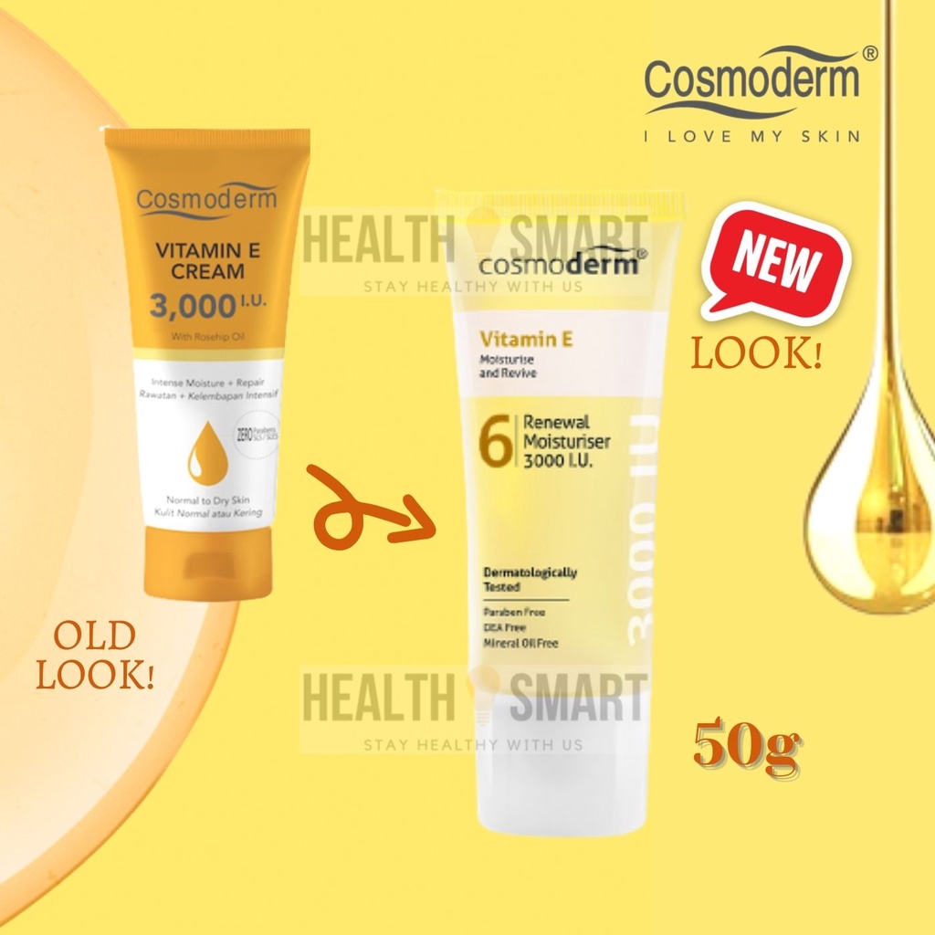 Cosmoderm Vitamin E Cream 3000iu 50g | Shopee Malaysia