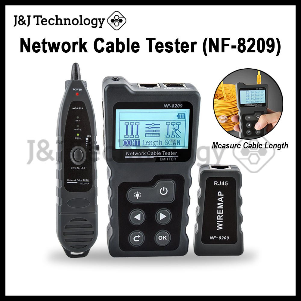 JNJ Technology Multi-functional LCD Network Cable Tester Wire Tracker ...