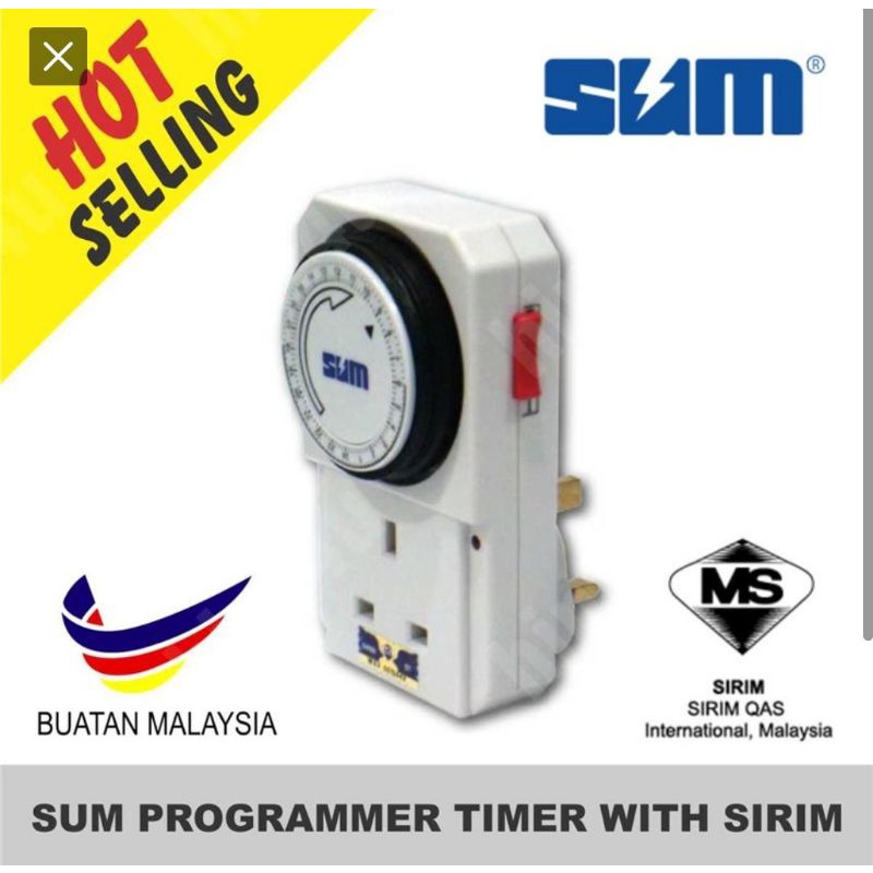 SUM PROGRAMMER TIMER WITH SIRIM (Ready Stock) | Shopee Malaysia