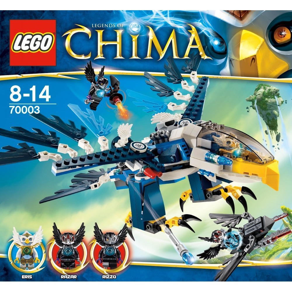 LEGO Chima 70003 Eris' Eagle Interceptor : 3 minifigures / mini Eagle ...