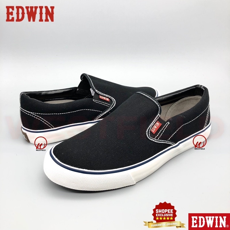 🔥 EDWIN CASUAL CANVAS CLASSIC SLIP ON SKATEBOARD SHOE ( E30332 ...
