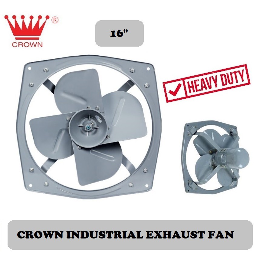 [ 16" ] Crown Heavy Duty Industrial Ventilation Exhaust Fan FP-40 FP40 ...