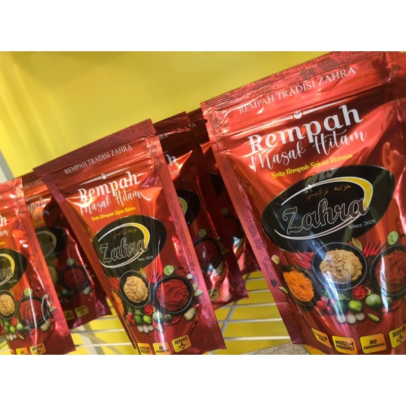Rempah Masak Hitam Khazanah Tradisi Zahra Original New Packaging New ...