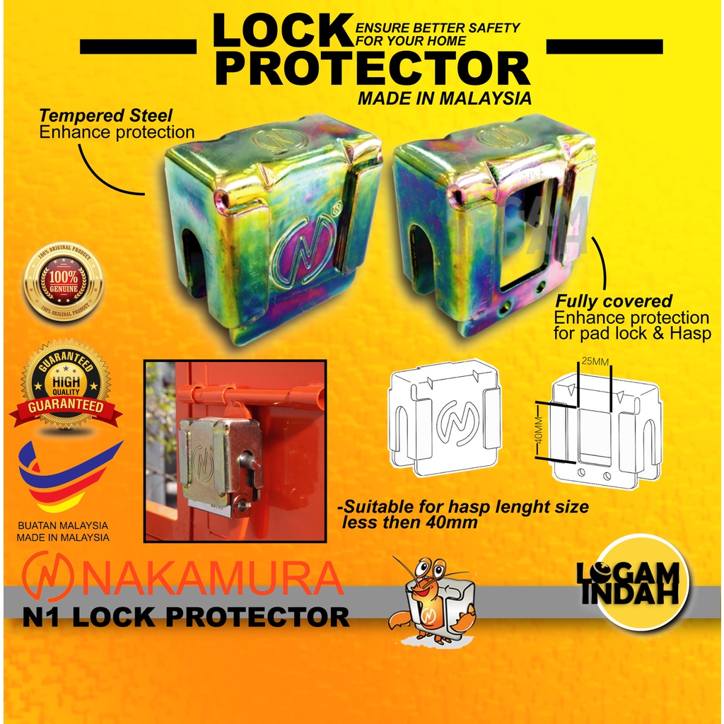 NAKAMURA LOCK PROTECTOR / LOCK COVER N1 (MADE IN MALAYSIA) | Shopee ...