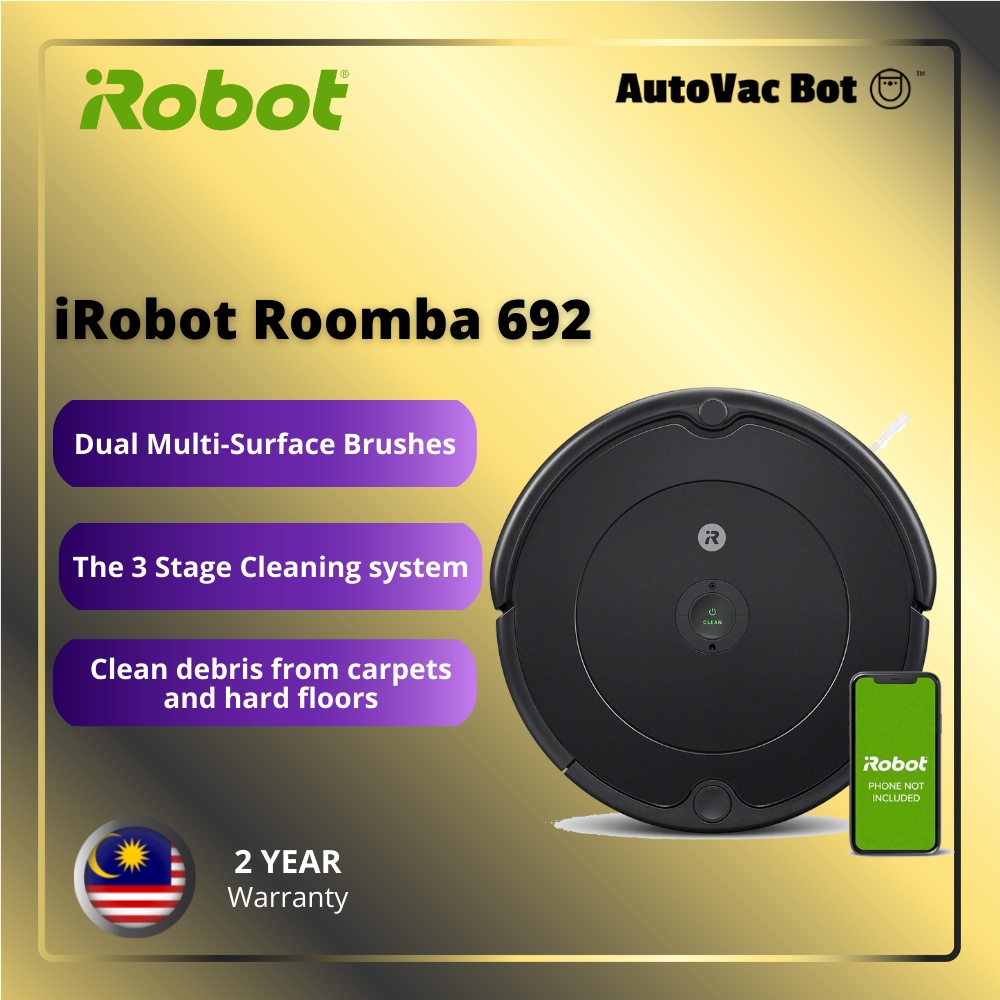 iRobot® Roomba® 690/Roomba 692 (Wi-Fi Connected Robot) | Shopee Malaysia