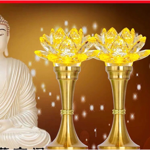 [Large size] Crystal Lotus Light Buddha Lights Lotus Lights For Lights ...