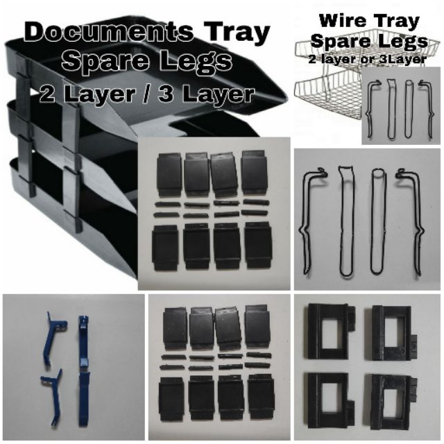 Document Tray 2, 3 layer or spare Legs Plastic Wire Spares paper ...