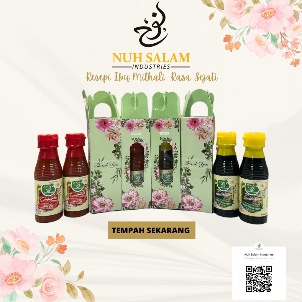 20 BOTOL DOORGIFT EKSLUSIF SOS CILI & KICAP LEMAK MANIS NUH SALAM ...