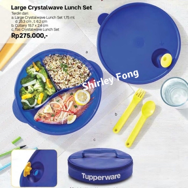 Tupperware Large Crystalwave Lunch Set | Shopee Malaysia